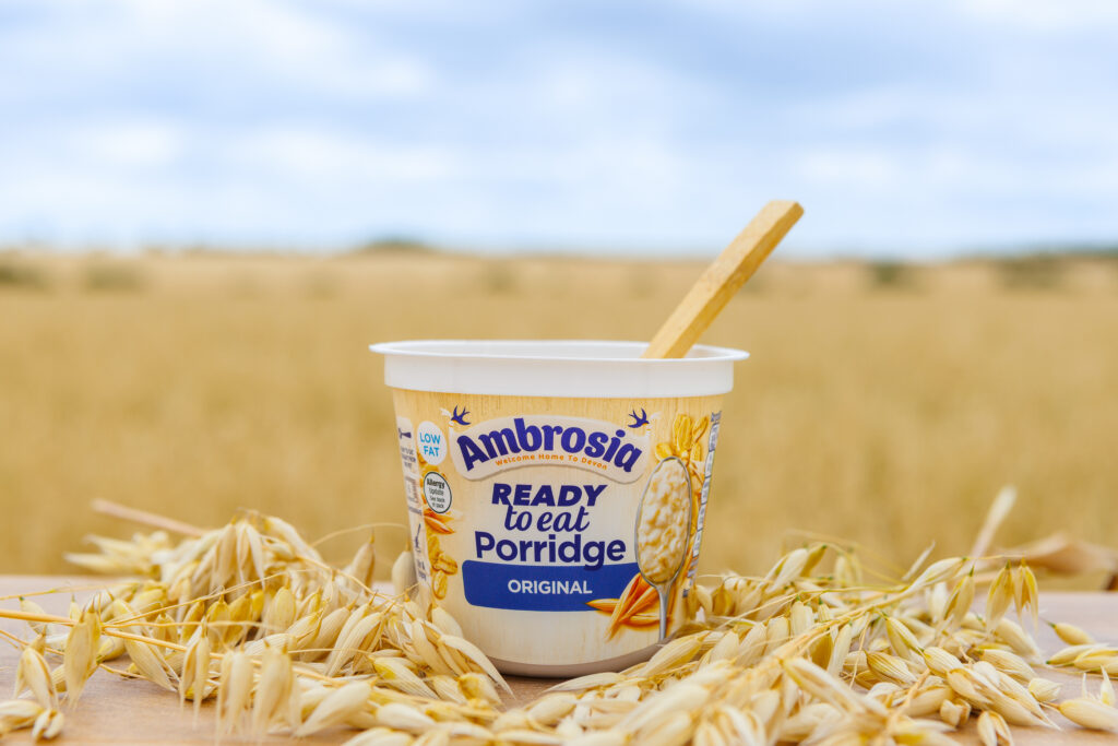 Wholegrain oats used in our delicious Ambrosia ready-to-eat porridge ...